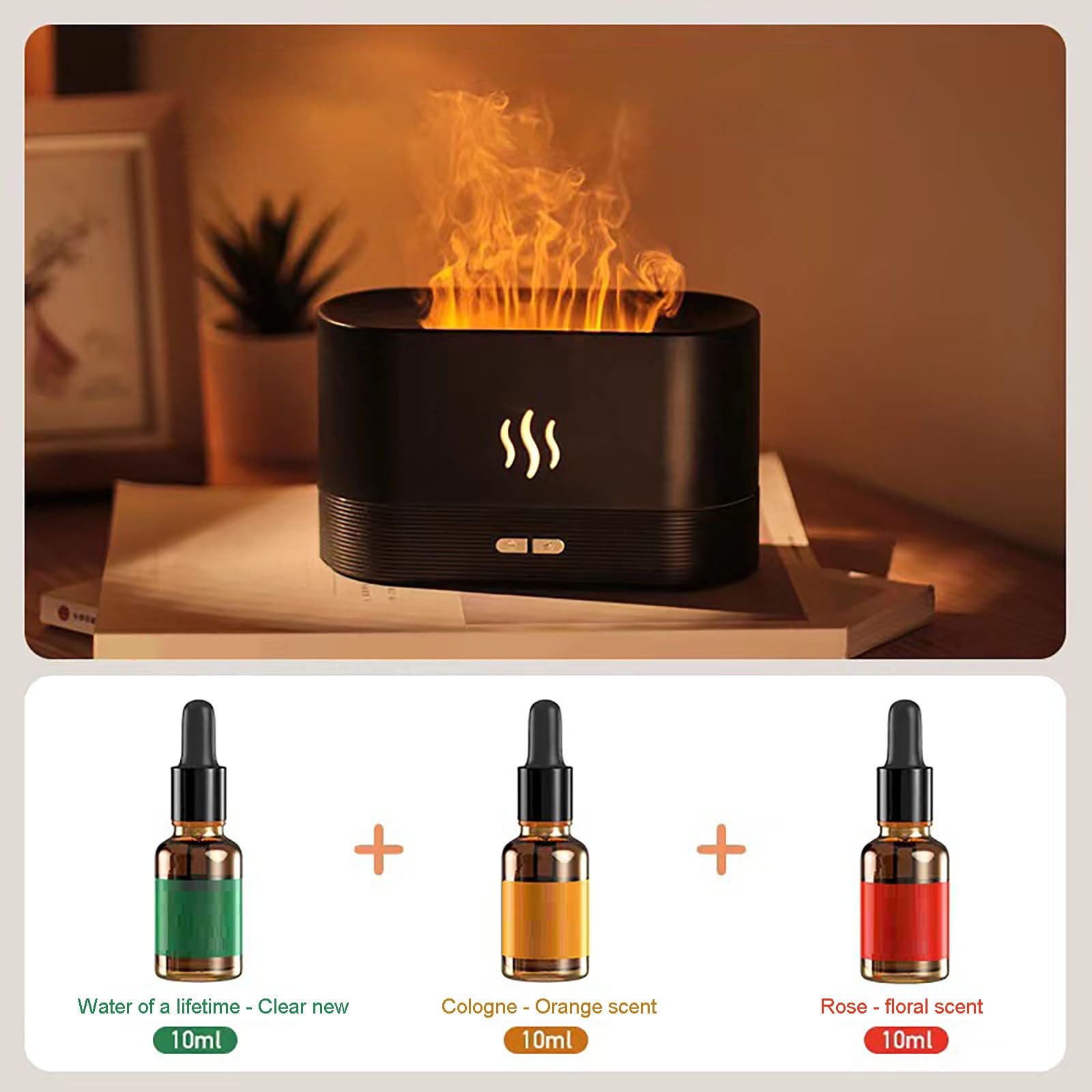 erfcxs Oil Diffuser And Humidifier Aromatherapy Diffuser With LED Light ...