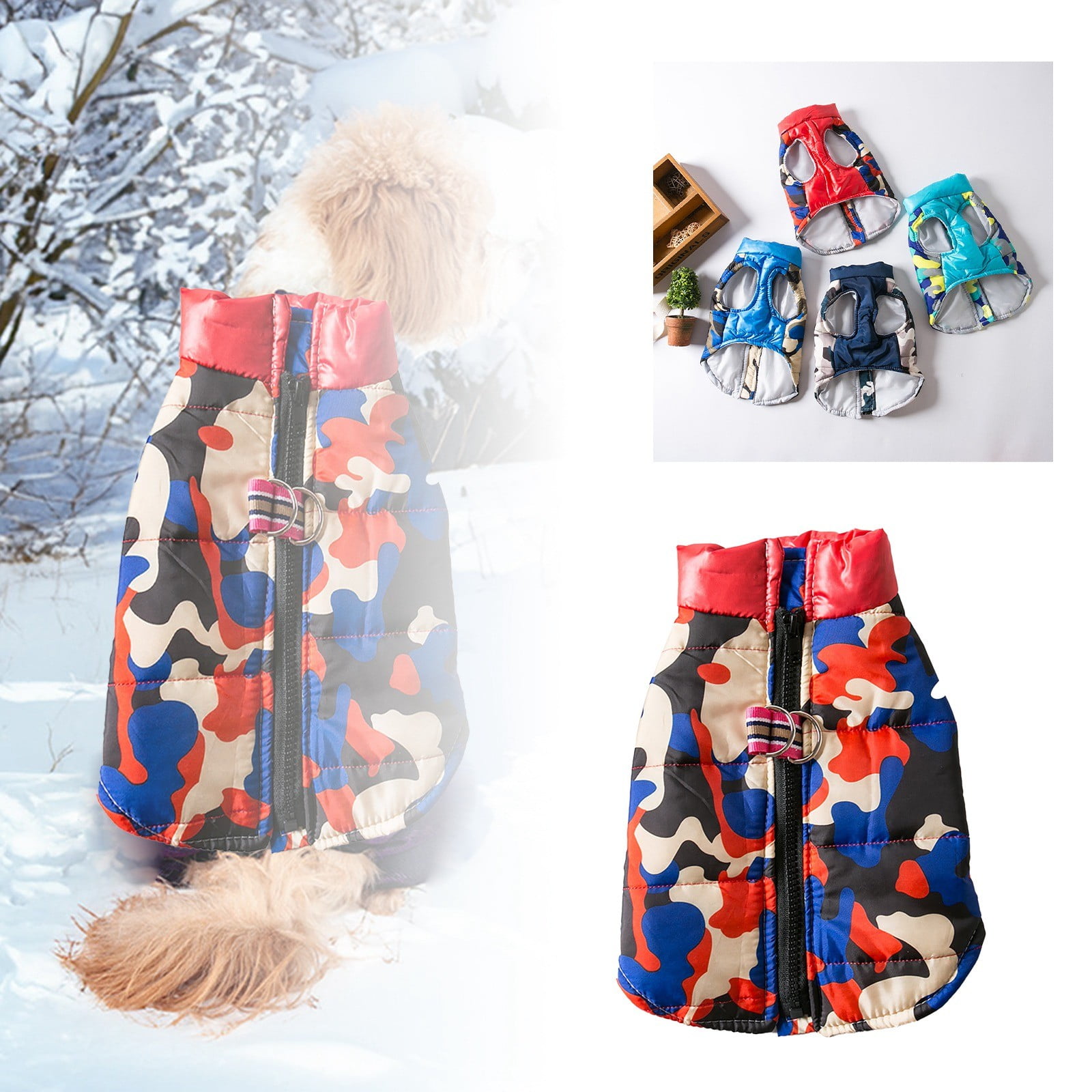 erfcxs Pet Dog Clothes Autumn And Winter Clothes Thickened Warm Dog ...