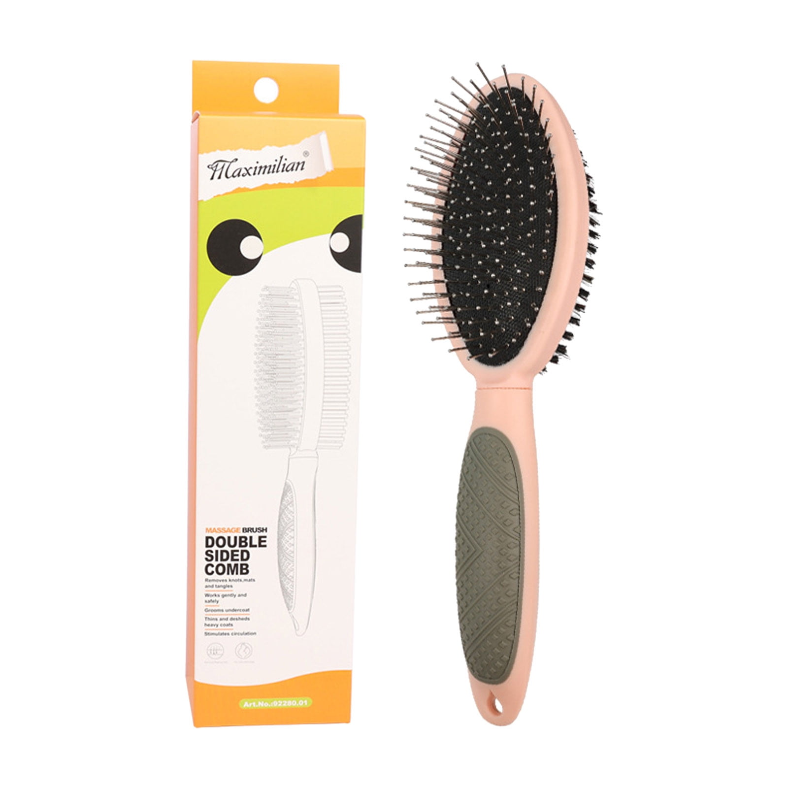 erfcxs Pet Double Comb Dog Air Bag Massage Comb Cat Comb Pig Hair ...