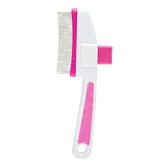 erfcxs Pet Hair Removal Comb Flea Comb Cat Brush With Release Button ...