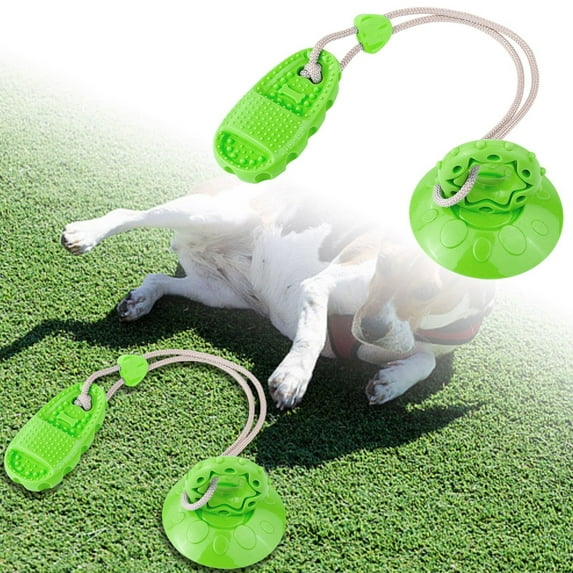 erfcxs Pet Toys Suction Cup Slippers Durable Teeth Leaky Food Boredom ...