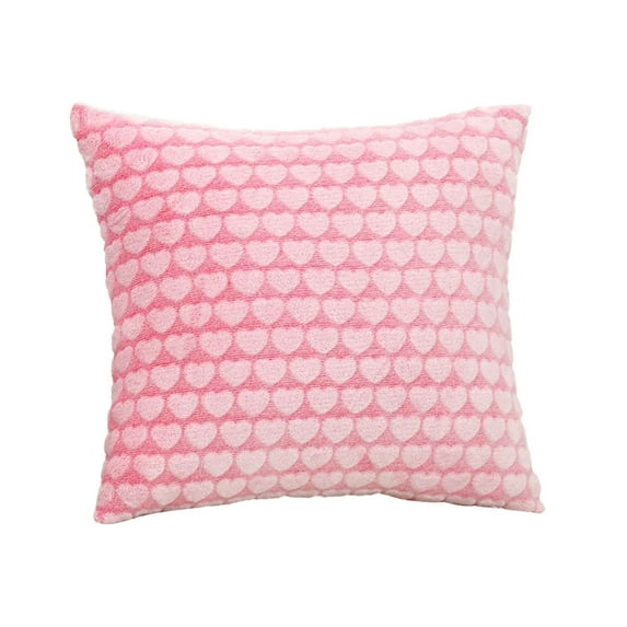 erfcxs Pillow Cover 18x18 Inch Soft Heart Pattern Decorative Throw ...