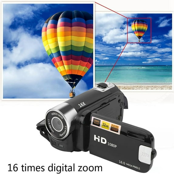 erfcxs Portable 1080P High Definition Digital Camera DV Camera 16MP 2.7 ...