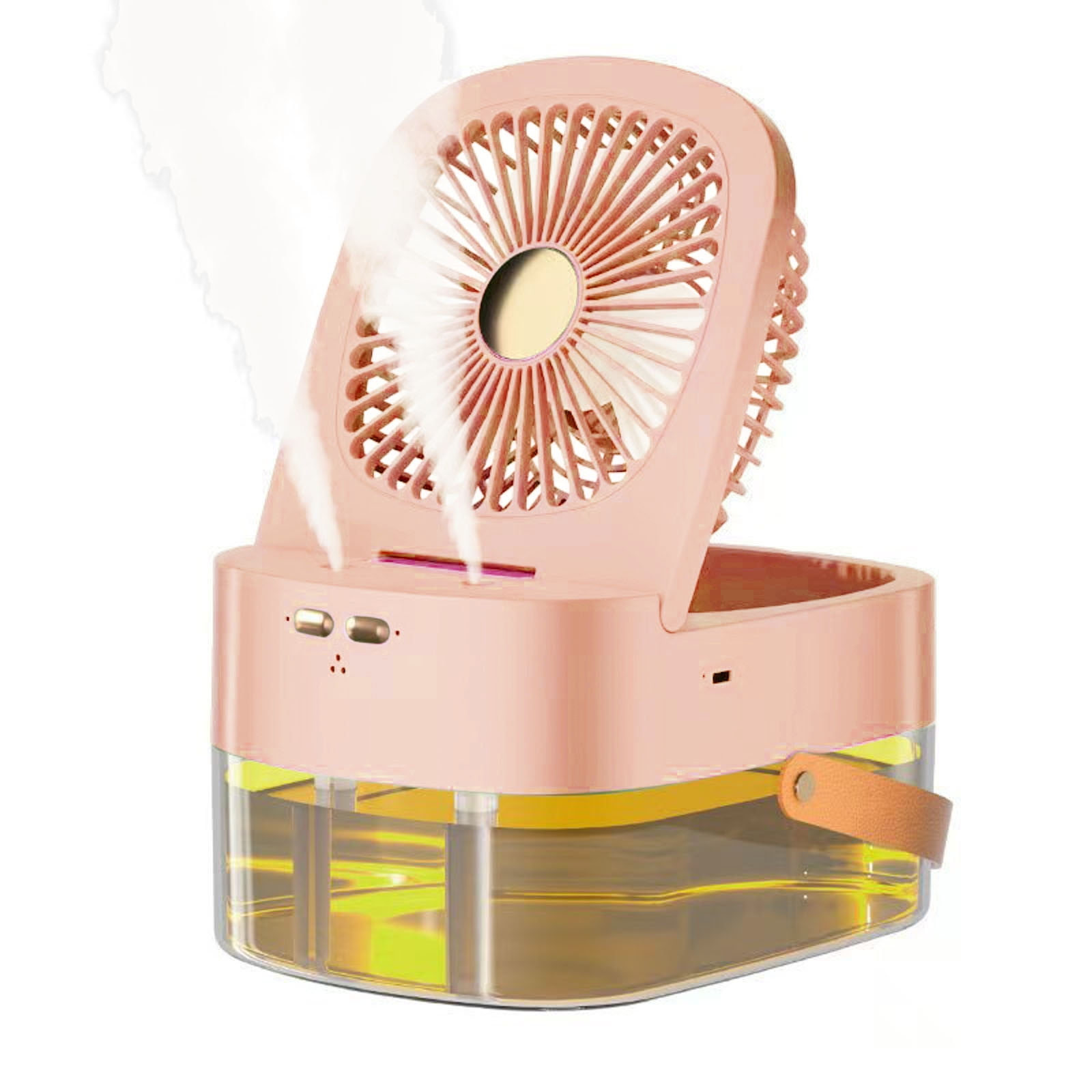 erfcxs Portable USB Desk Fan with Humidifying Mist and Foldable Design ...