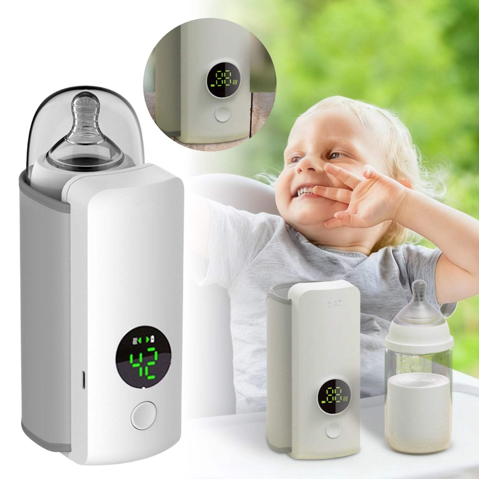 erfcxs Portable USB Heated Bottle Sleeve Insulated Warmer With Six ...