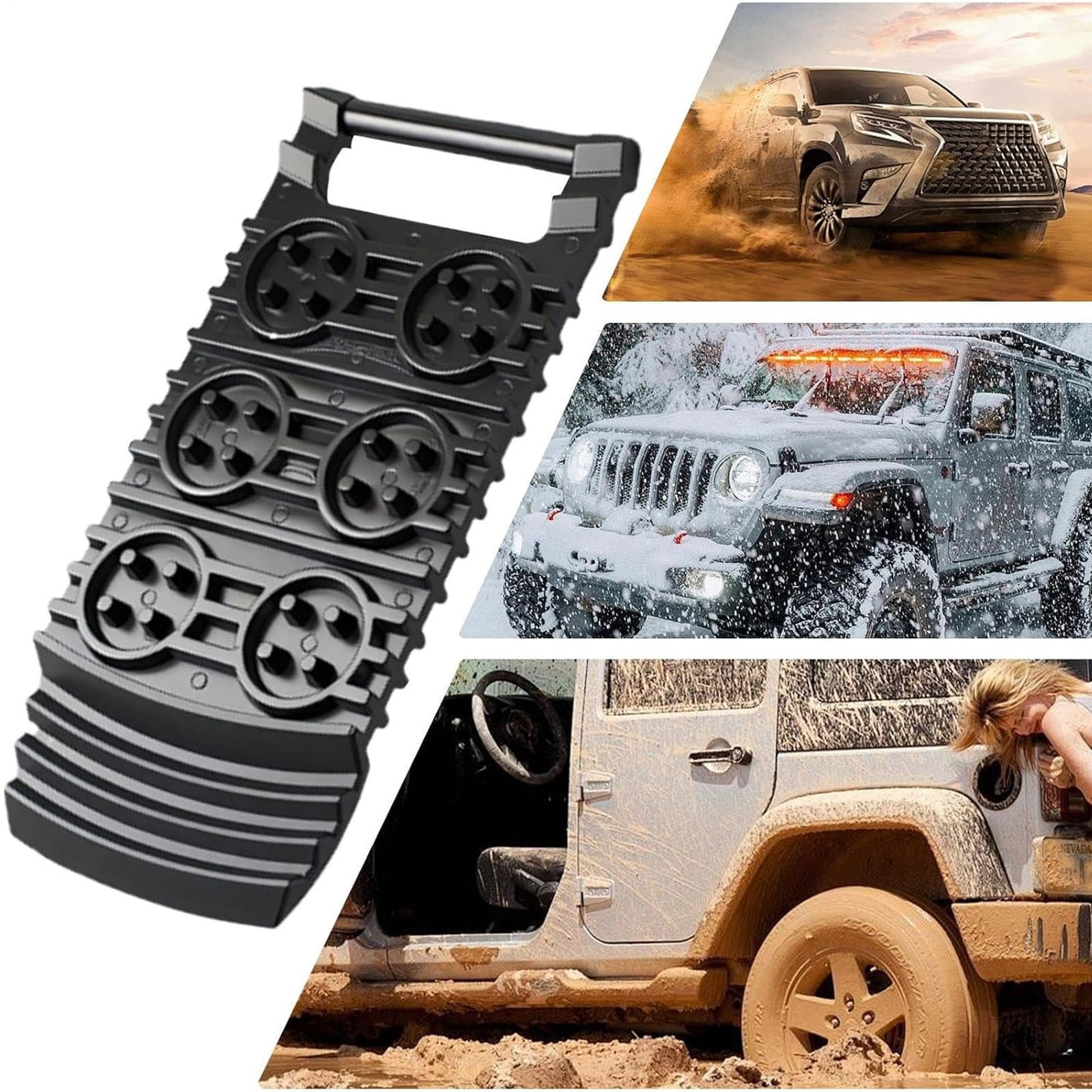 erfcxs Portable Vehicle Wheel Grip Traction Mat for Offroad Driving on ...
