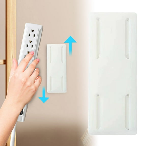 erfcxs Power Strip Fixator No Self Plug Retainer Wall Mount Punch Power ...