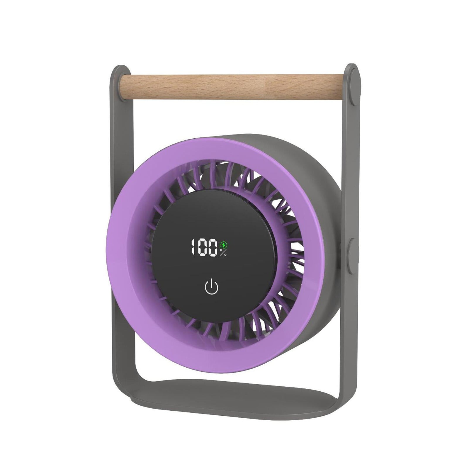 erfcxs Powerful Rechargeable USB Desk Fan with Digital Display 100 ...