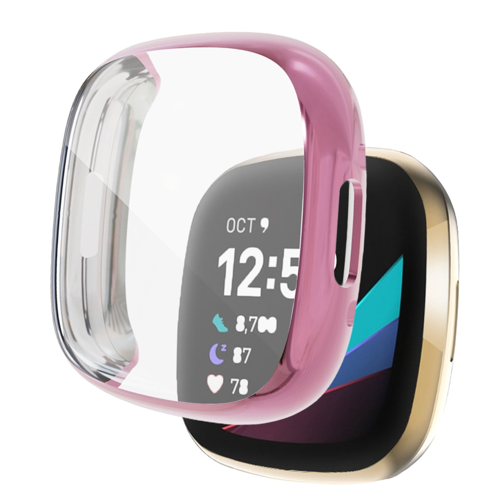 erfcxs Protective Film and Cover Set for Smartwatch Sense with ...