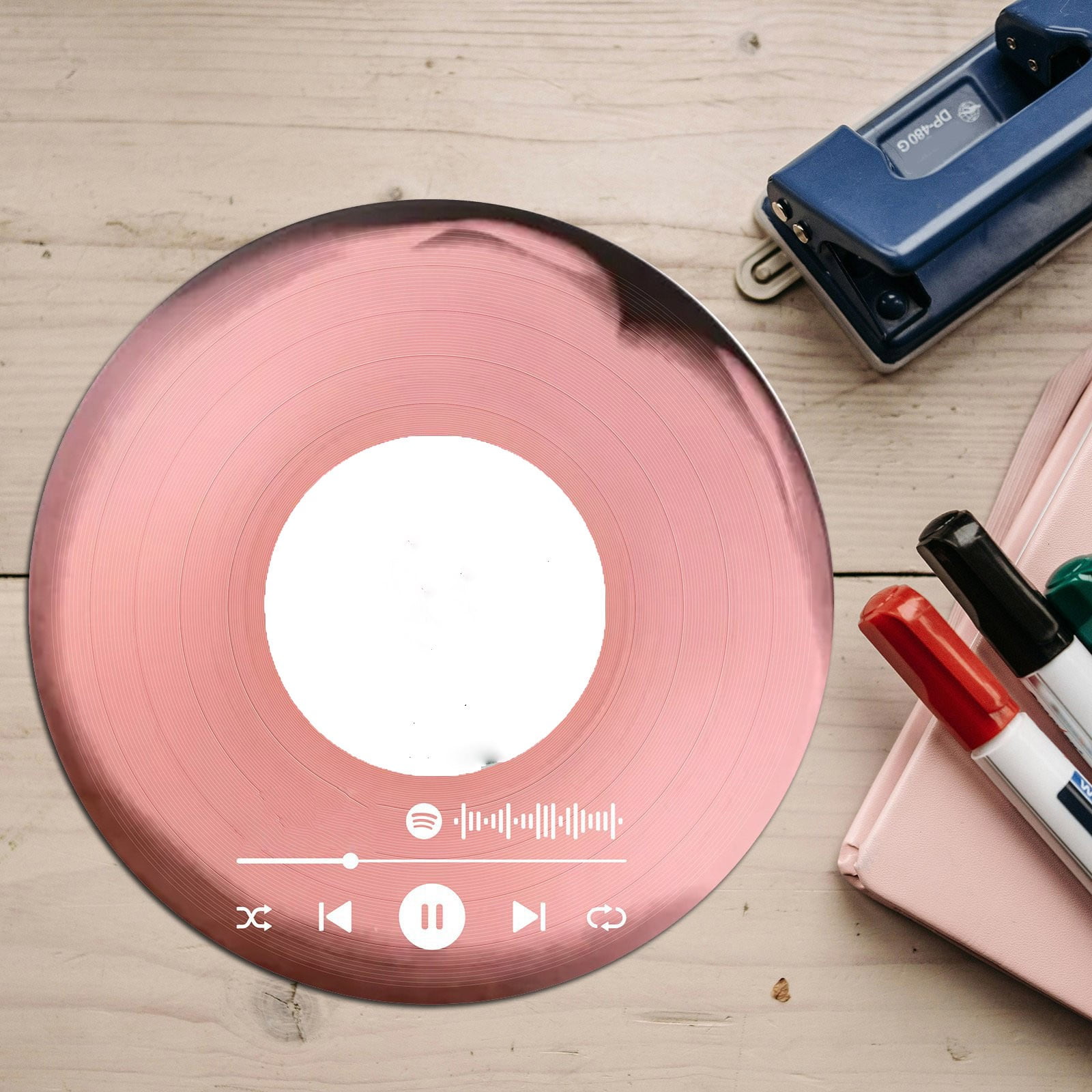 erfcxs Record Poster Night Light Model Desktop Decorative Photo Set ...