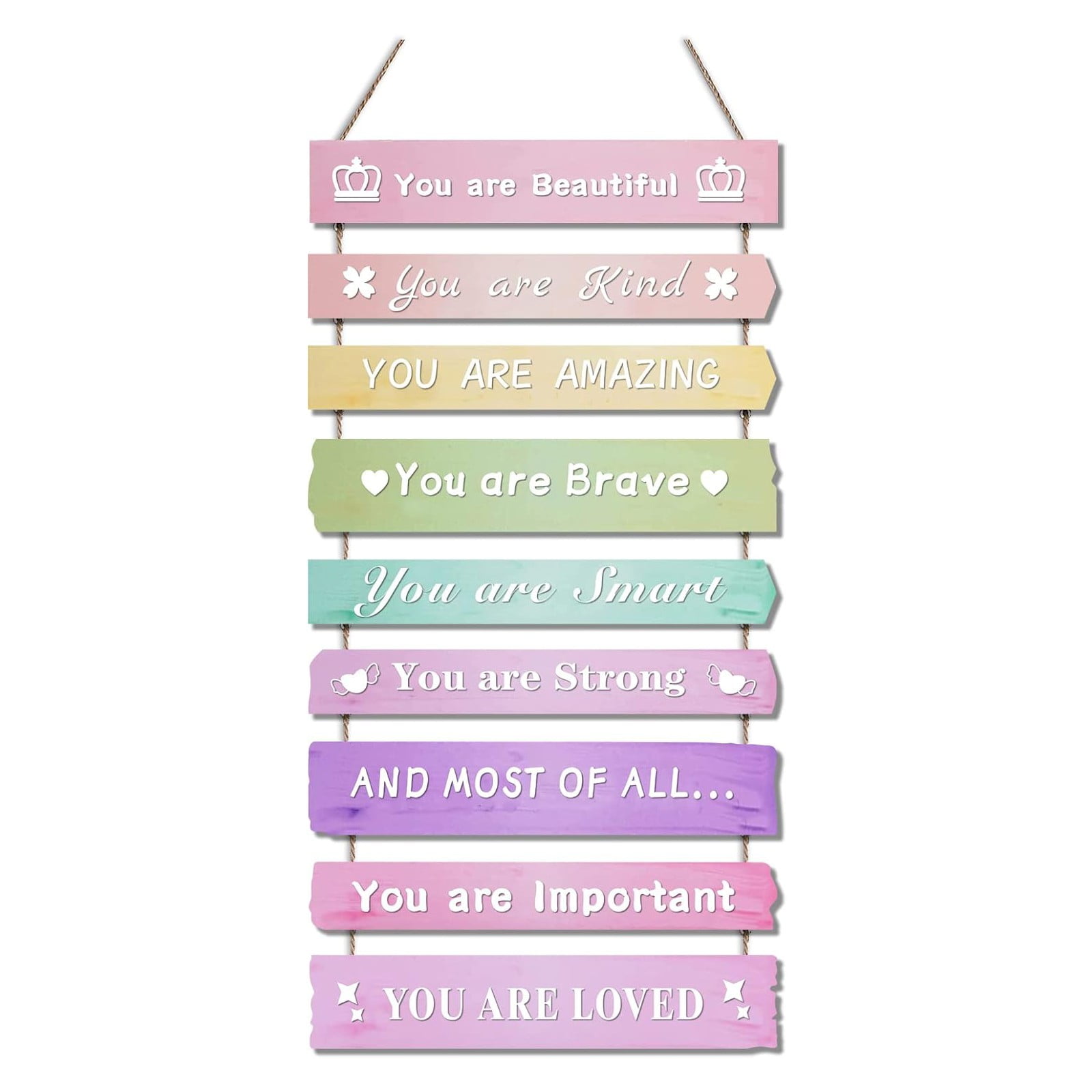 erfcxs Room For Teen Girls Cute Bedroom Wall For Baby Girl Boho Rainbow ...