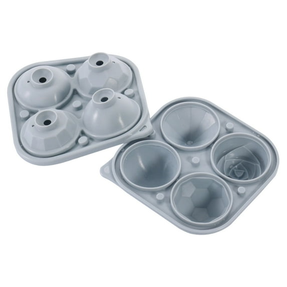 erfcxs Rose Silicone Set with 4 Grid Covers for Ice Cubes and Desserts ...