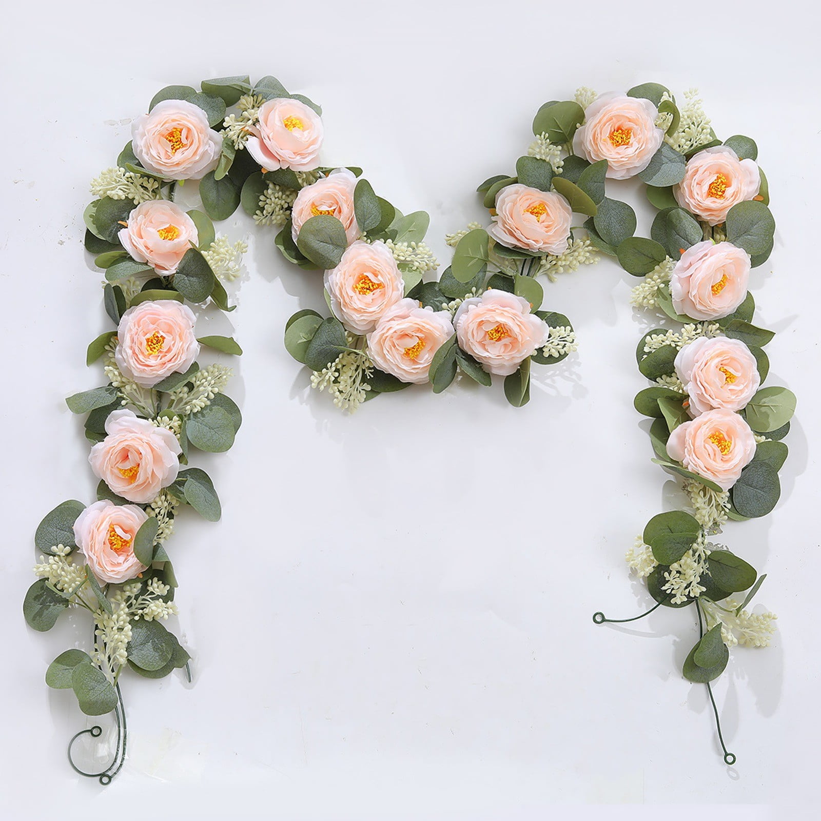 erfcxs Rose Vine Wreath For Wedding Party Hanging Arrangement Home Wall ...