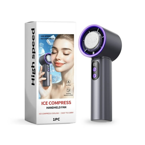 erfcxs Semiconductor Fan Portable Handheld Mini Desk Fan With Ice Fast ...