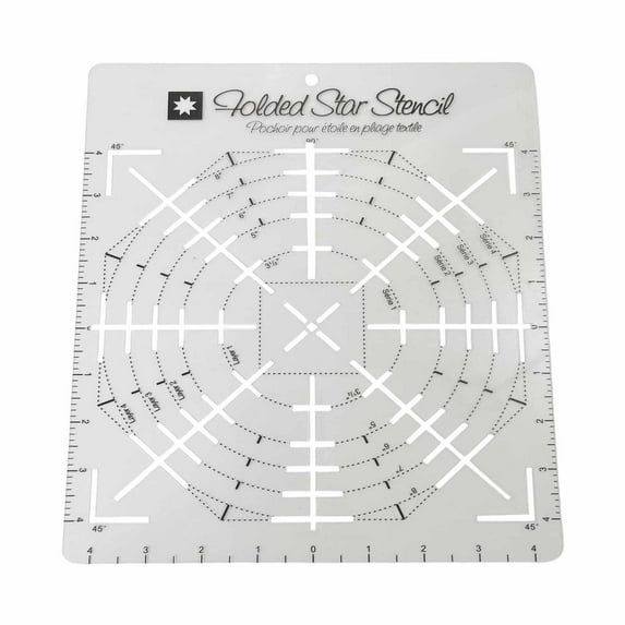 erfcxs Sewing Ruler, Folded Star Guide Template, Multipurpose Bowl ...