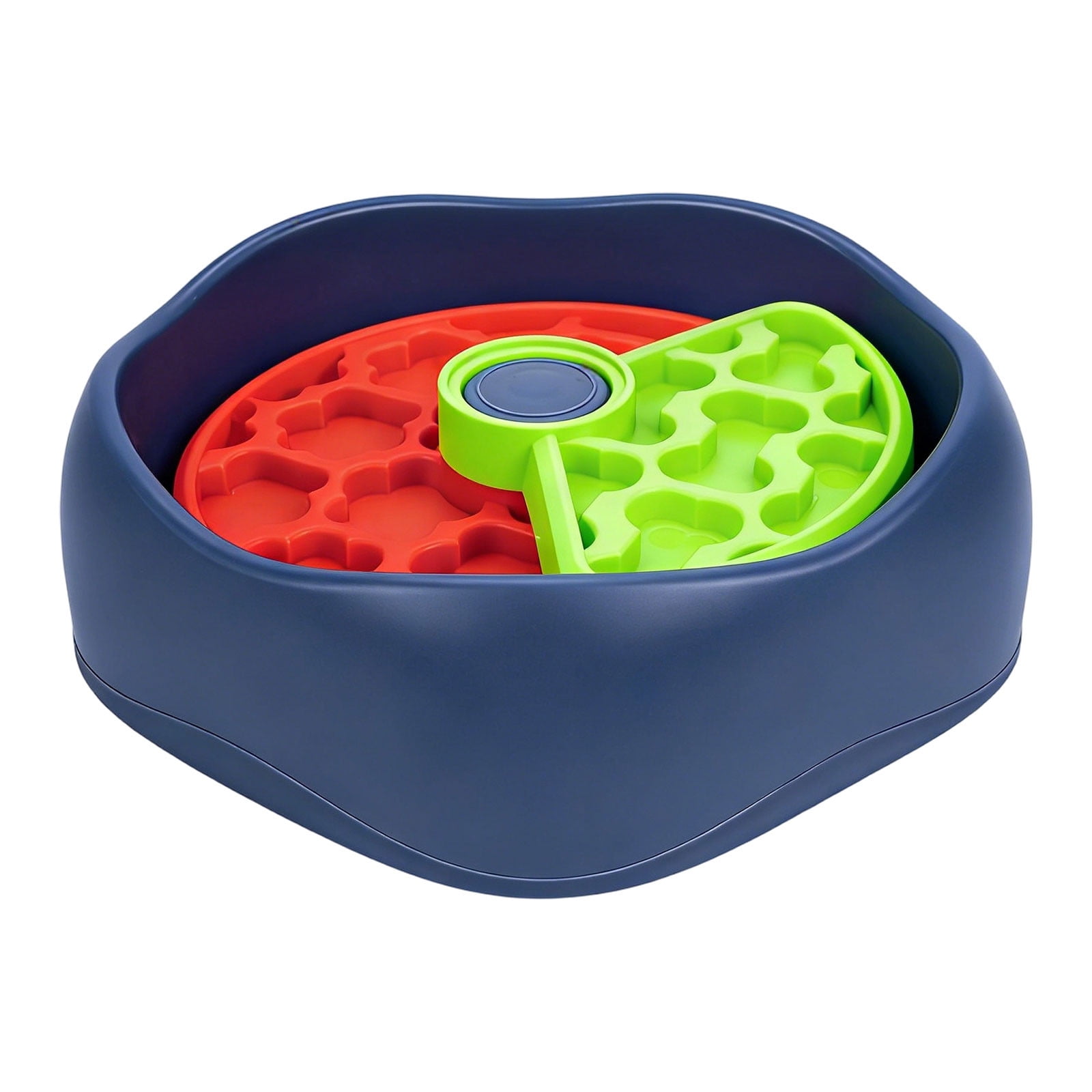 erfcxs Slow Feeder Bowl Interactive Dish 3 Layer Rotation Slow Food ...