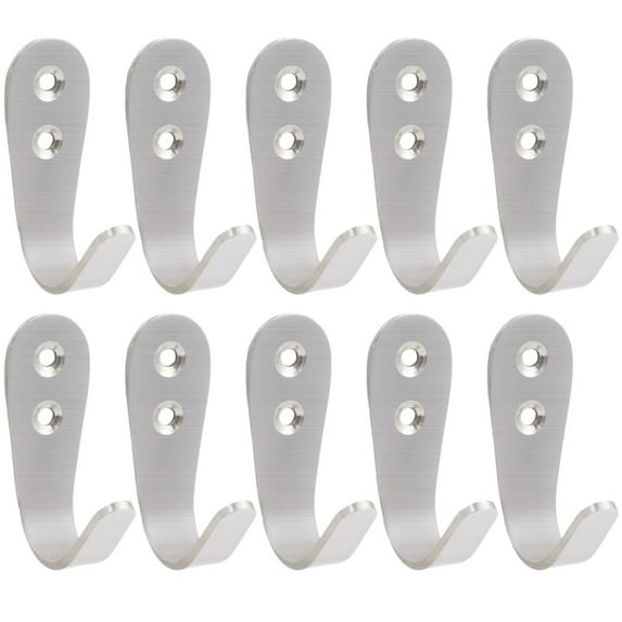 erfcxs Small Wall Hooks Small Wall Hooks 10PCS Heavy Duty Stainless ...