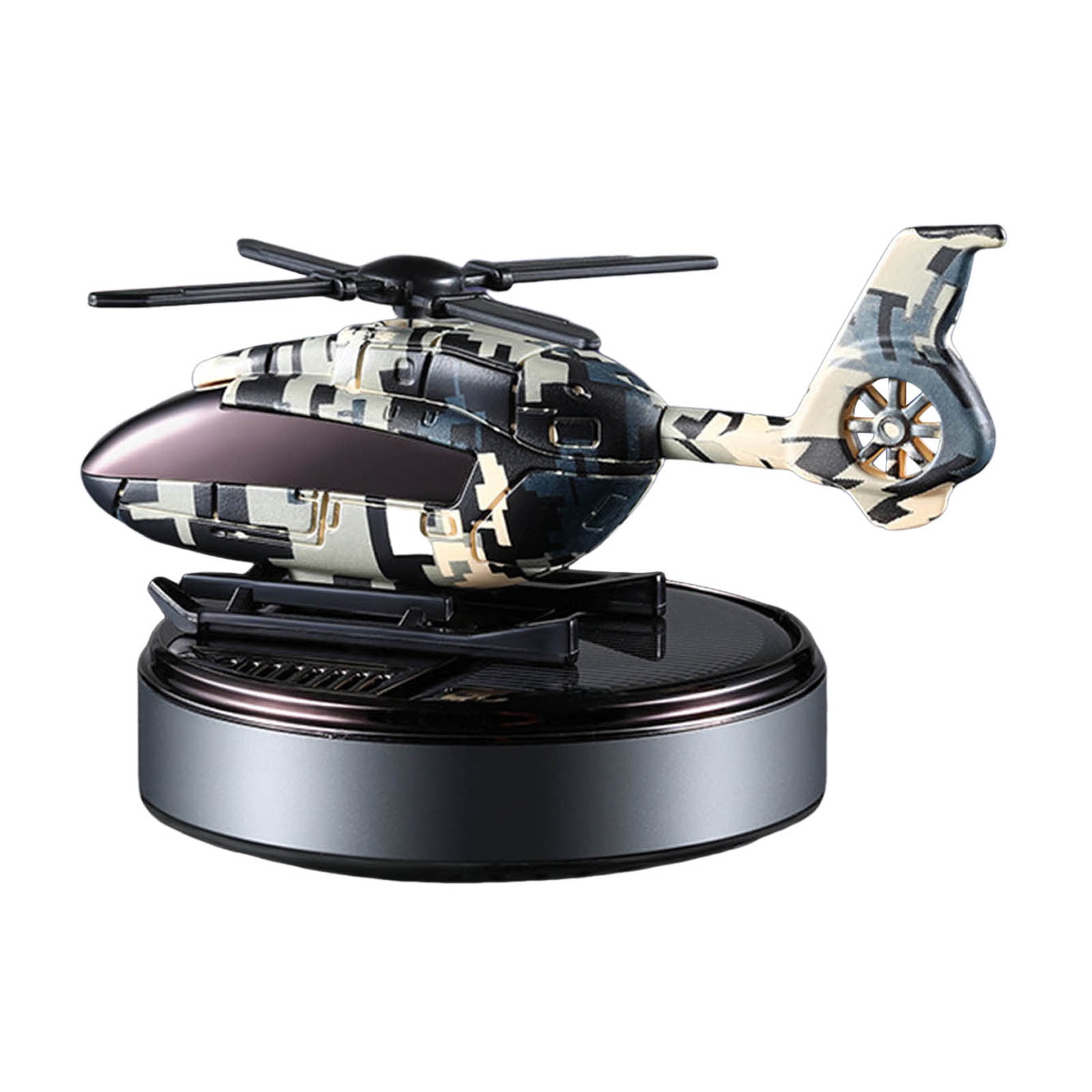 erfcxs Solar Powered Helicopter Car Air Aromatherapy Diffuser with ...