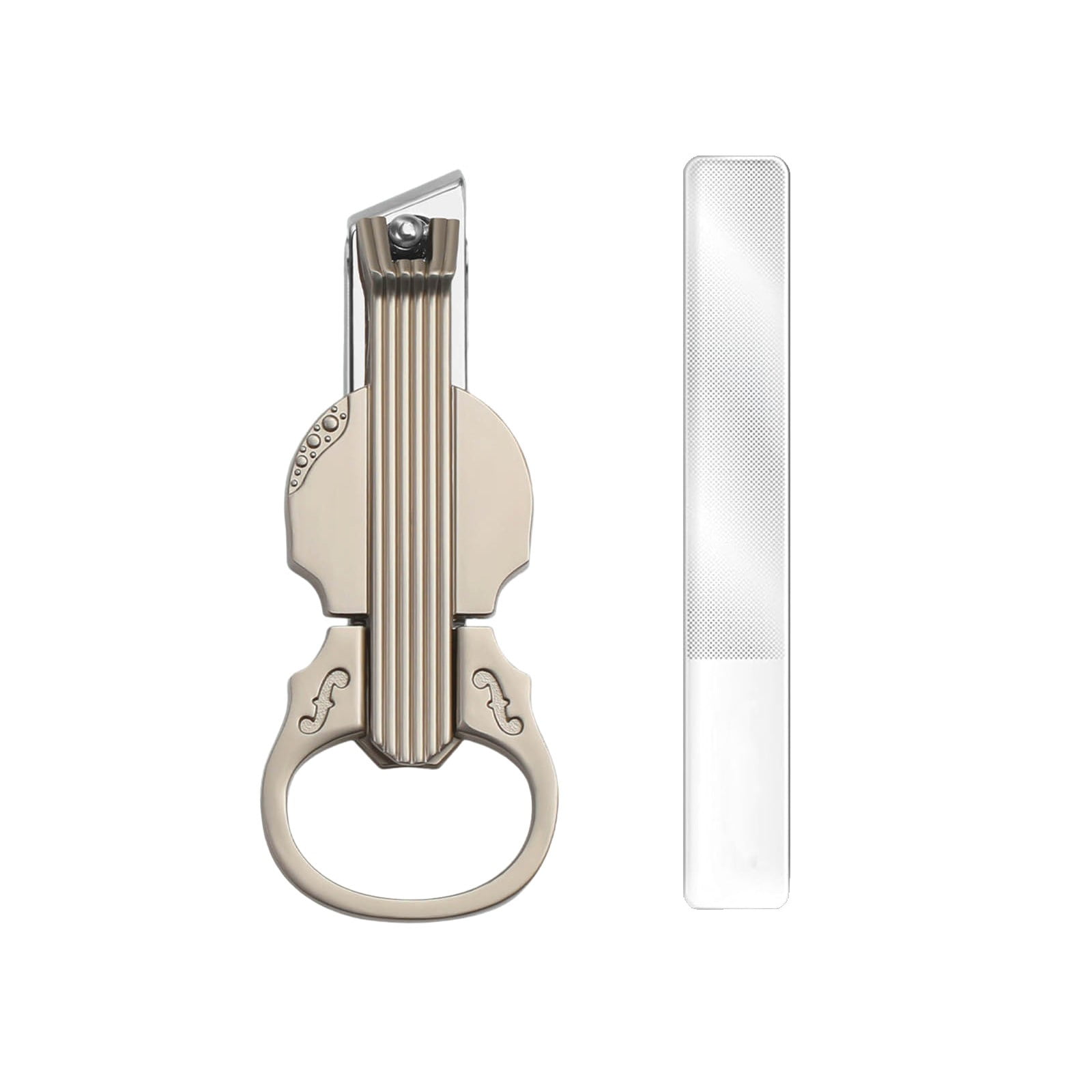 erfcxs Stainless Steel Nail Clipper with Magnifying Glass and Violin ...
