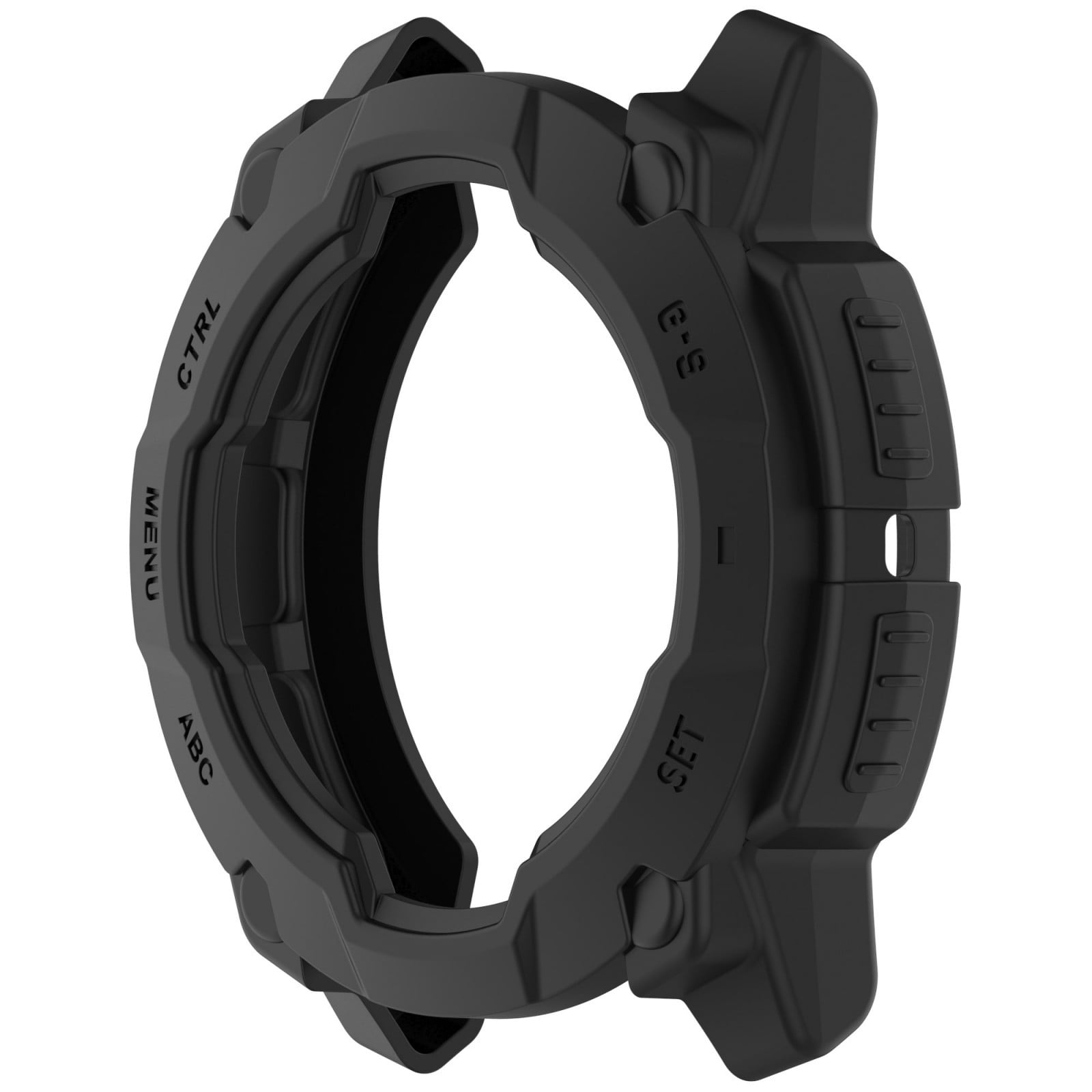 erfcxs Stainless Steel Smartwatch Cover with Semi TPU Frame and ...