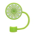 erfcxs Straw Covers Cap Cartoon Silicone Fruit Shaped Straw Topper ...