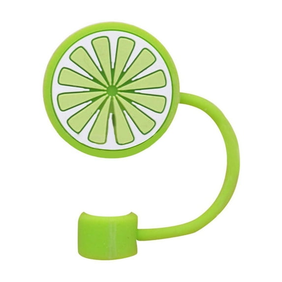 erfcxs Straw Covers Cap Cartoon Silicone Fruit Shaped Straw Topper ...