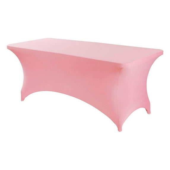 erfcxs Stretchable Polyester Fitted Table Cover for Rectangular Tables ...