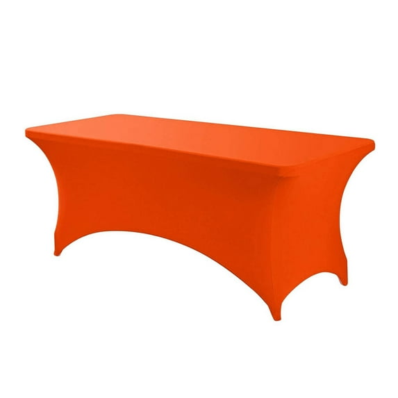 erfcxs Stretchable Polyester Fitted Table Cover for Rectangular Tables ...