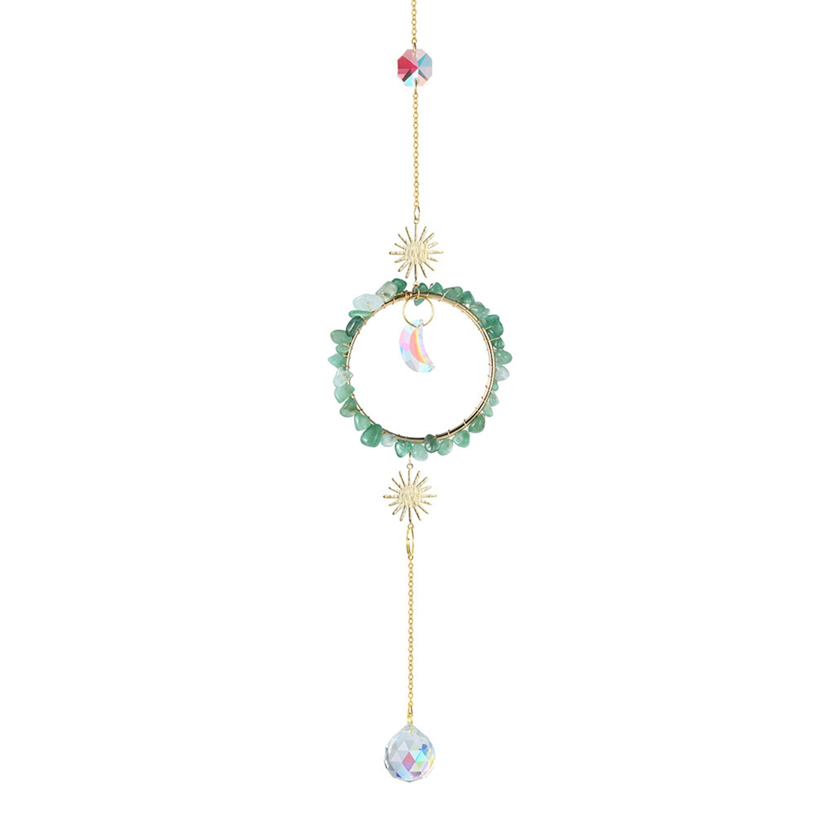 erfcxs Suncatchers Hanging Wind Chime Style Garden Suncatcher Rainbow ...