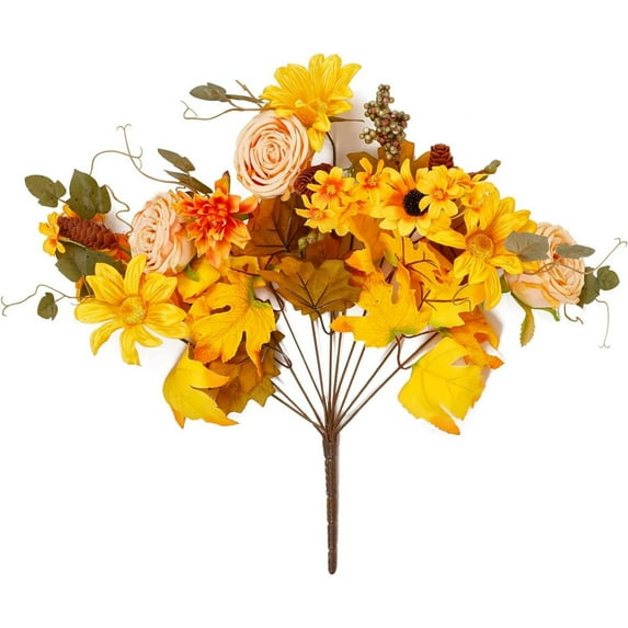 erfcxs Thanksgiving Decorations Fall Flower Bouquet For Wedding ...