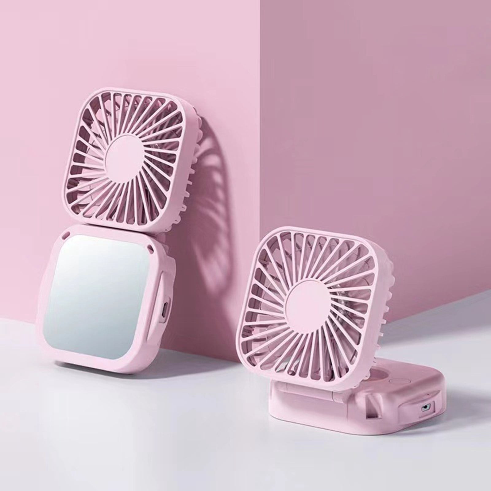 erfcxs USB Rechargeable Handheld Mini Fan Portable Foldable Quiet ...