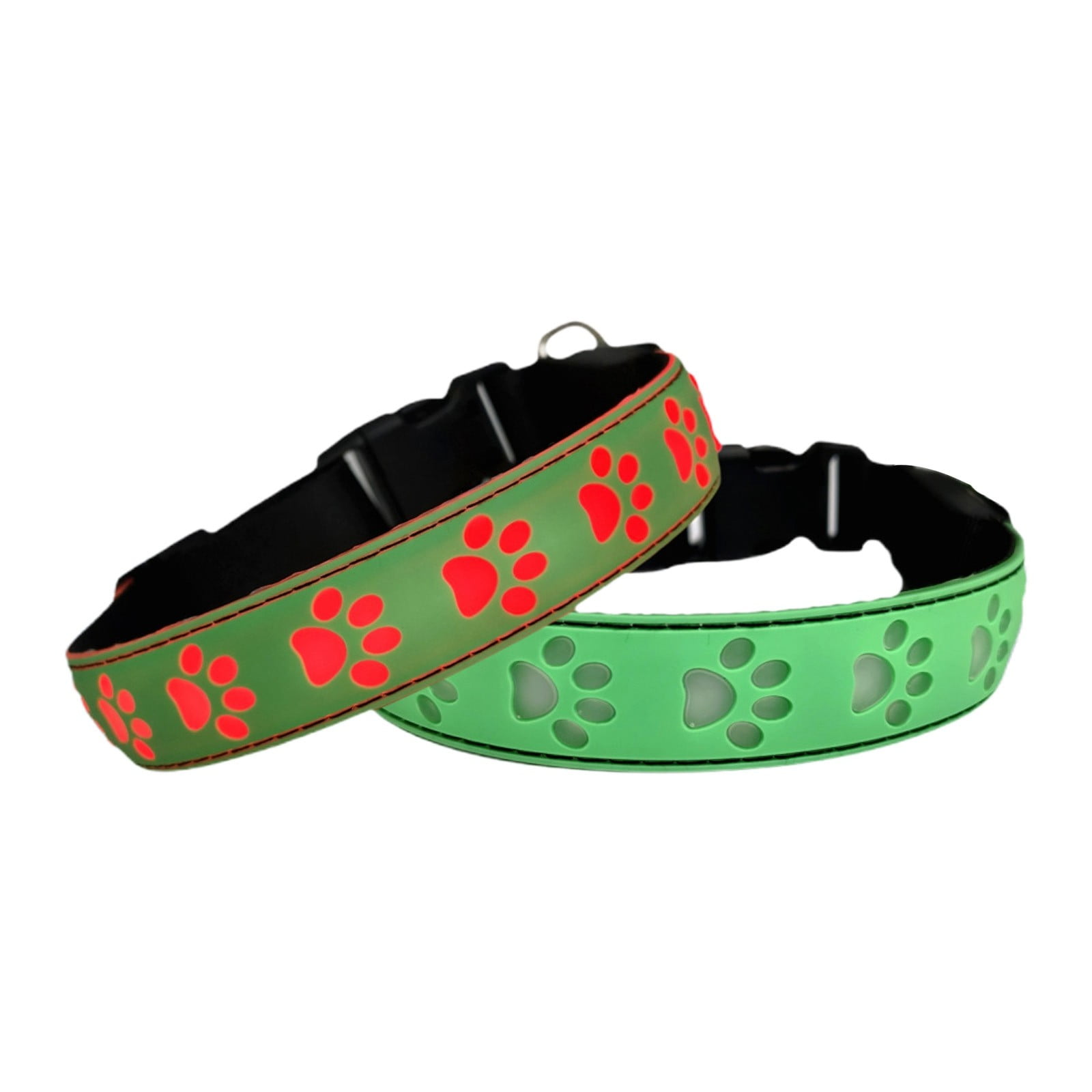 erfcxs USB Rechargeable LED Dog Collar for Night 3D Sparkling Pet ...