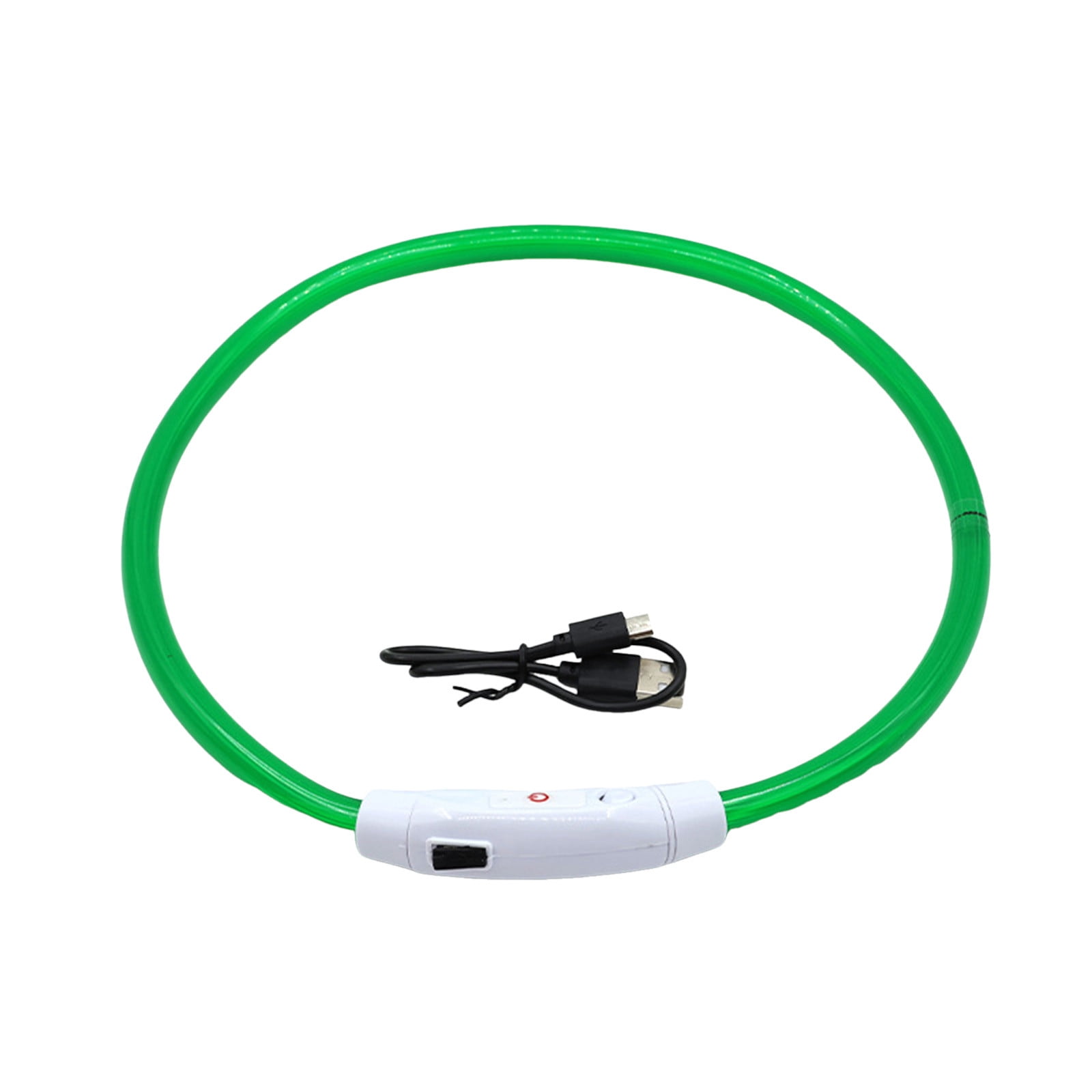 erfcxs USB Rechargeable LED Illuminating Dog Collar with Adjustable ...
