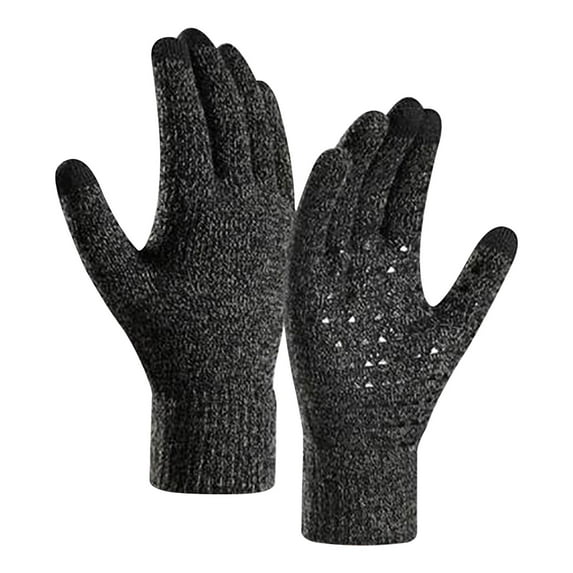 erfcxs Warm Gloves Autumn And Winter And Thick Screen Knitted Gloves ...