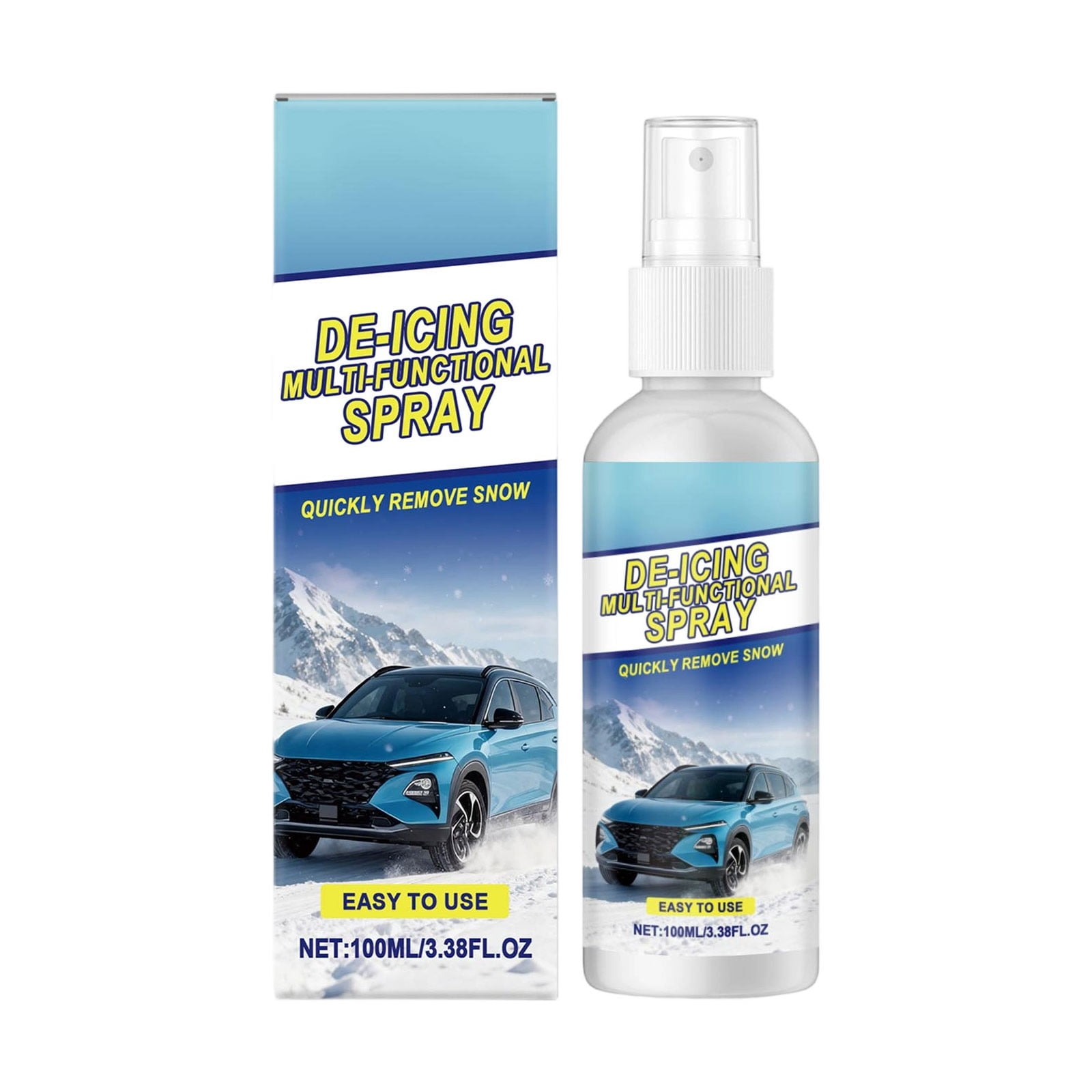 erfcxs Windshield De Icer Spray – Fast Ice Melting Formula – Clears ...