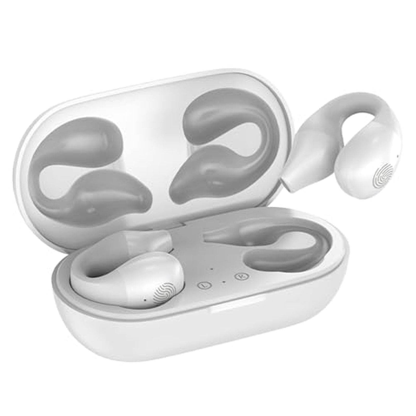 erfcxs Wireless Ear Clip Open Ear Headphones with Bone Conduction ...