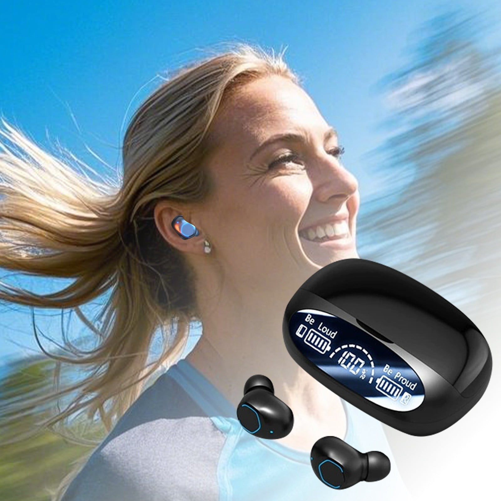 erfcxs Wireless Over Ear Headset with Noise Cancellation for Immersive ...