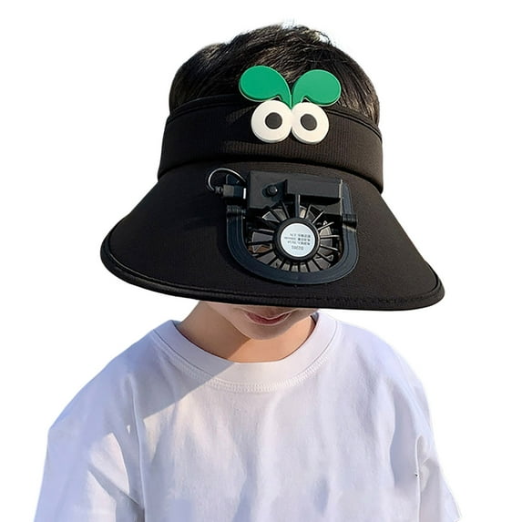 erfcxs With Fan Sun Hat Summer UPF 50 USB Solar Fan Hat Breathable With ...