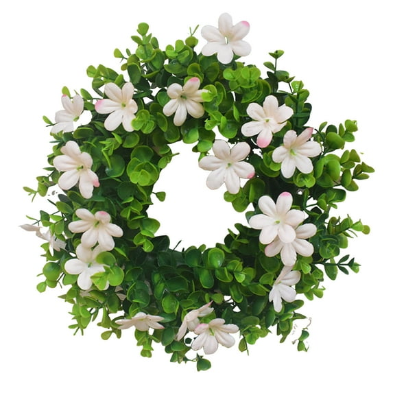 erfcxs Wreath Paired With Leaves Spring And Summer Wreath Farmhouse ...