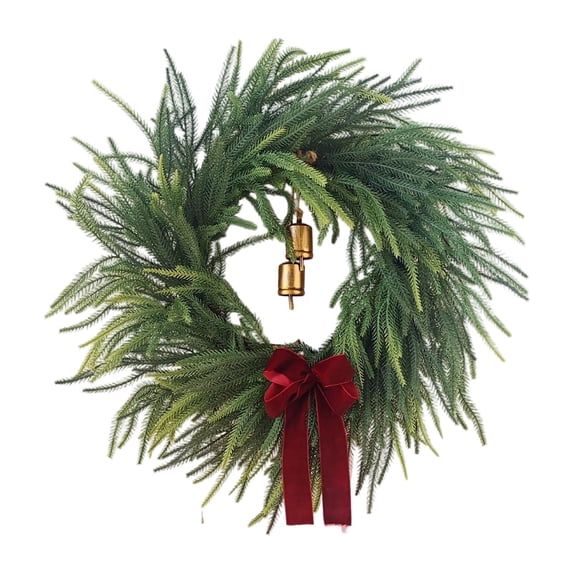 erfcxs Wreath Wreaths For Front Door 24 Inch Real Wreath For Winter ...