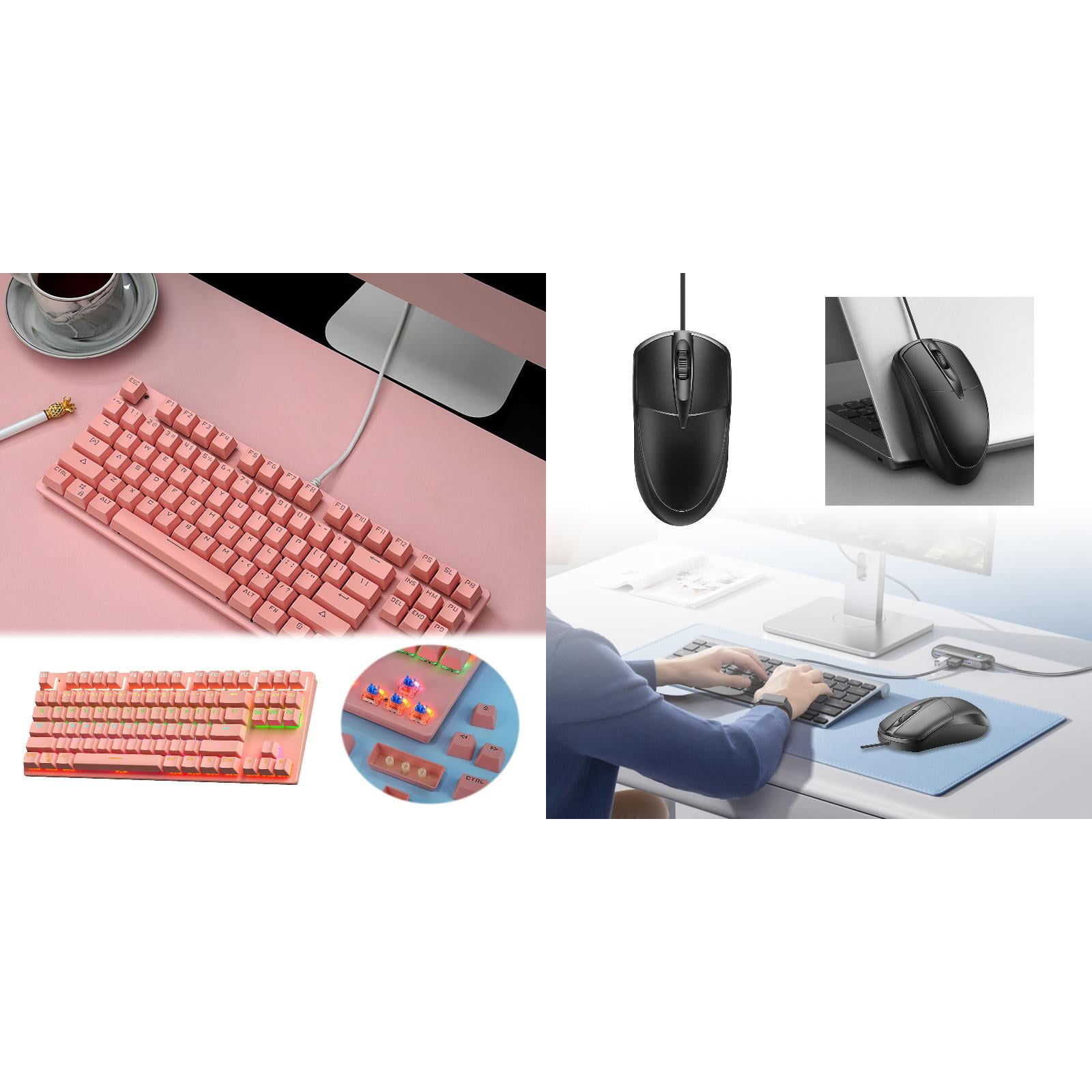 ergonomic mouse and keyboard Backlit Programmable Competitive Play ...