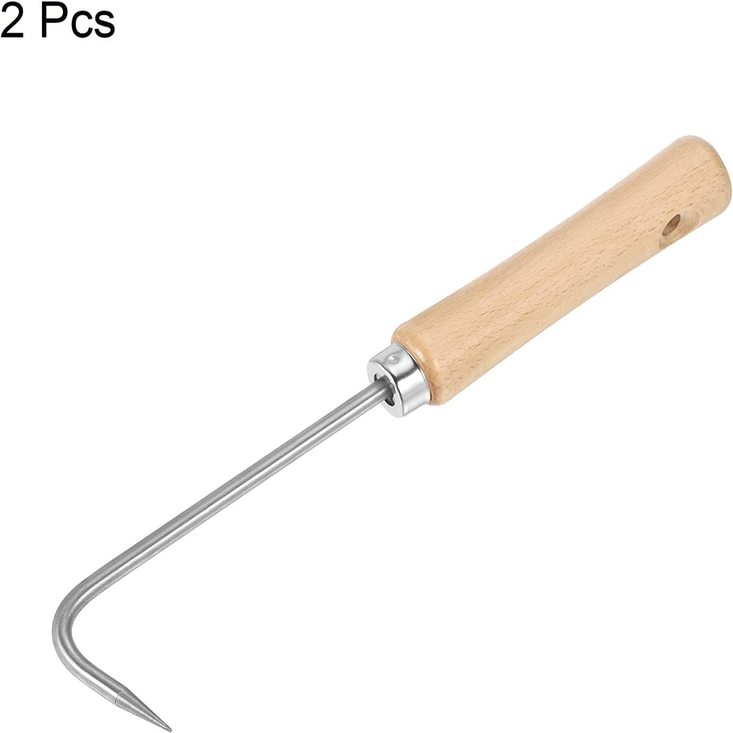 he ergonomically designed stainless steel root pick rake tool with a ...
