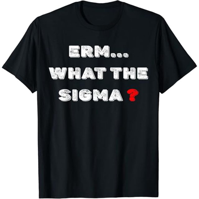 erm what the sigma ? funny Math subject T-Shirt - Walmart.com