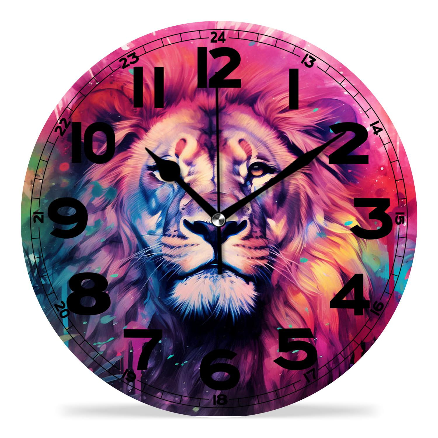 erolrail Rustic Wall Clock,Silent Non Ticking Wall Clocks for Living ...