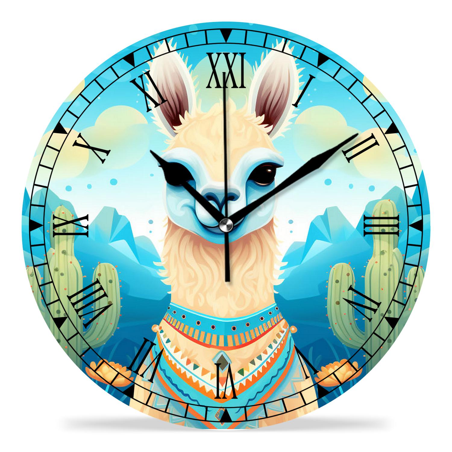 erolrail Rustic Wall Clock,Silent Non Ticking Wall Clocks for Living ...