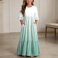 ersvoioy Girls Summer Party Dress Gradient Print Ruffle Cap Sleeve ...