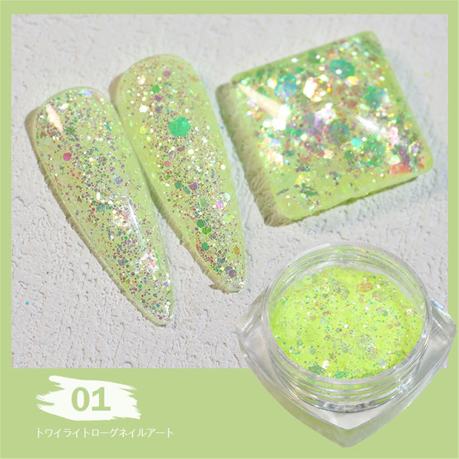ERTUTUYI Nail Care Sequin Holographic Sequin Flash Nail Shiny Sequin ...