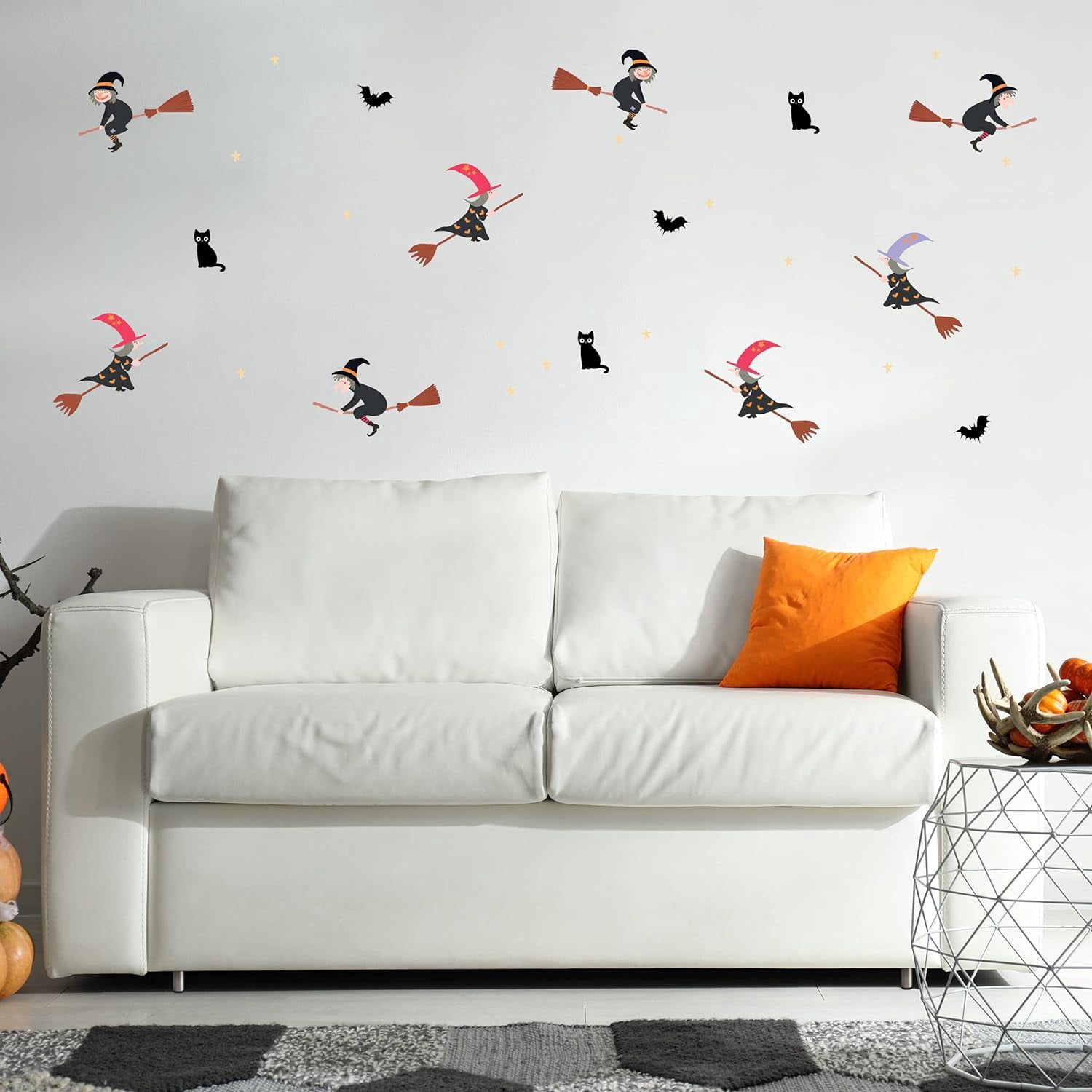 es Cats Bats Decals - Set of 82 Stickers H Drawn Colorful Cat Bat ...