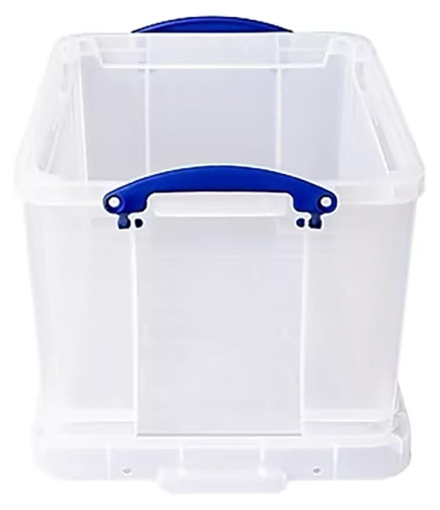 es(R) Plastic Storage Box, 32 Liters, 12in.H x 14in.W x 19in.D, Clear ...