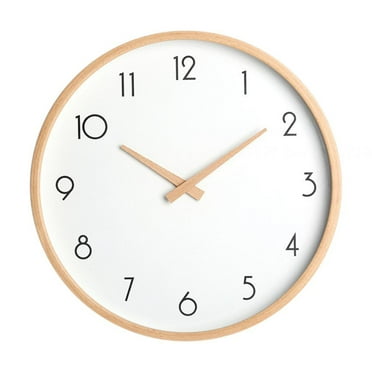 Universal Round Wall Clock, White, 13" - Walmart.com